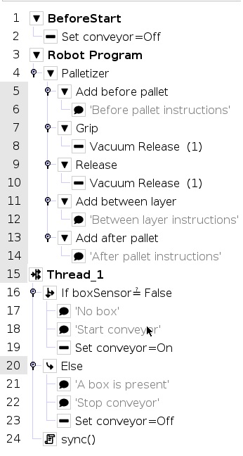 How to stop conveyor when a box is present at the input ? – Robotiq