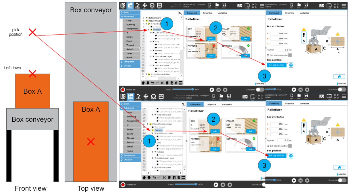 Dual Input Palletizing – Robotiq