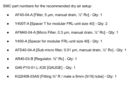 Air supply setup recommendations – Robotiq